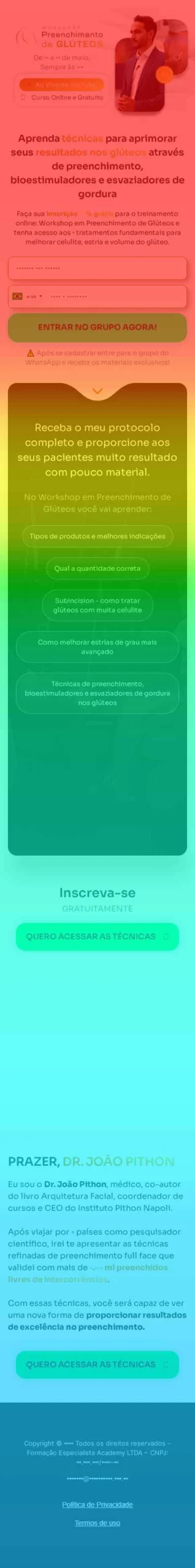 Relatório - João Pithon - André Vivas | Landing Pages