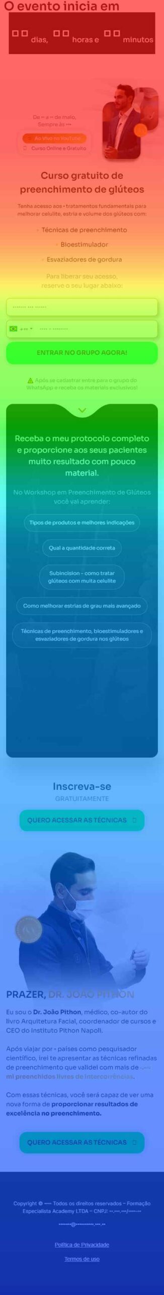 Relatório - João Pithon - André Vivas | Landing Pages